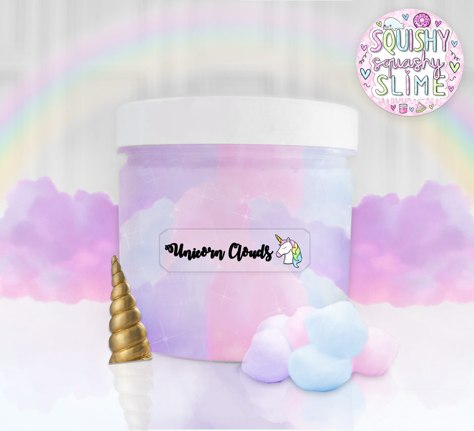 Cloud Creme Slimes – Squishy Squashy Slimes